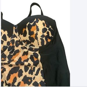 Swim | One Piece Leopard Print Swimsuit Nwot | Poshmark